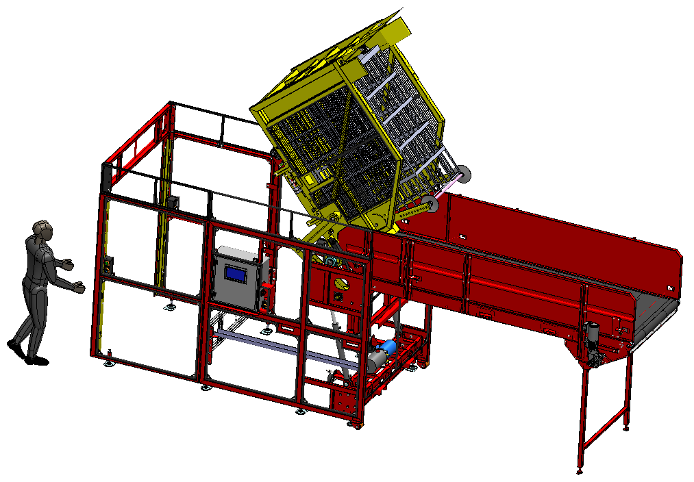 Automatic containers unloading tipper | Faberis